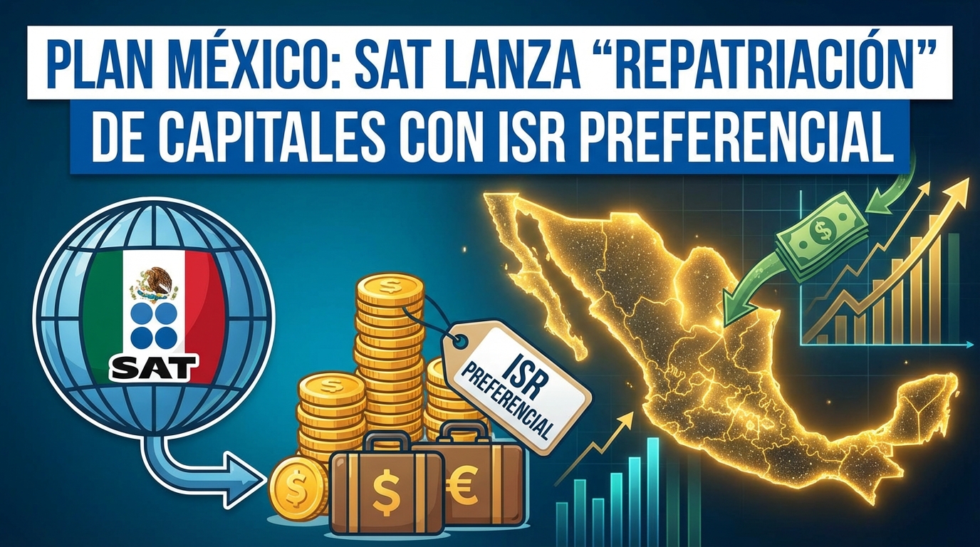 Plan México: SAT lanza “repatriación” de capitales con ISR preferencial ...